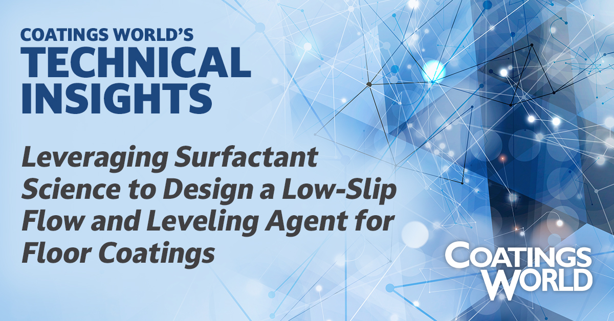 Leveraging Surfactant Science to Design a Low-Slip Flow and Leveling ...